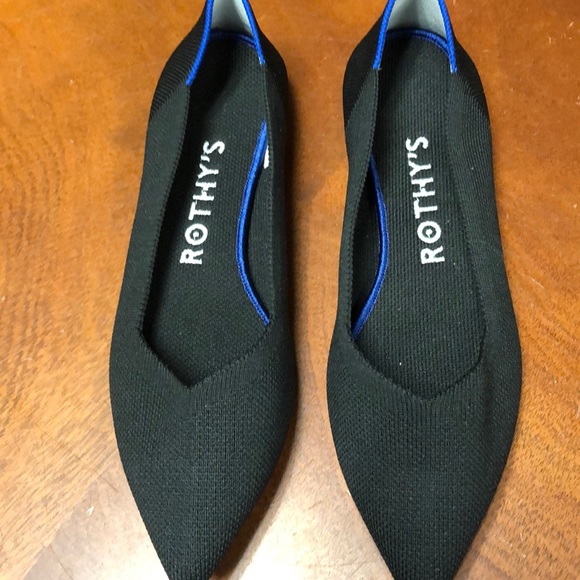 Rothy's | Shoes | Rothys Black Pointed Toe Ballet Flat | Poshmark